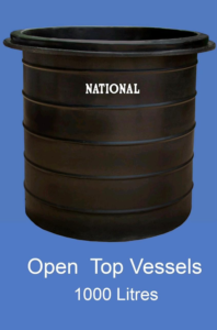 Open Top Plastic Tanks, Open Top Water Tanks, Cylindrical Vertical Tanks
