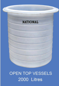 Open Top Plastic Tanks, Open Top Water Tanks, Cylindrical Vertical Tanks
